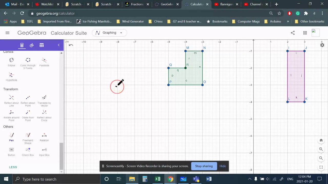 How to use Pen Tool Geogebra - YouTube