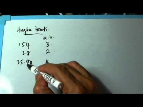 Apa itu angka bererti suatu nombor (Bahagian 1) _Dr Uzi - YouTube