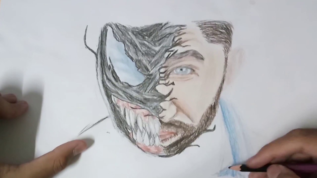 Drawing Venom/Tom Hardy - YouTube