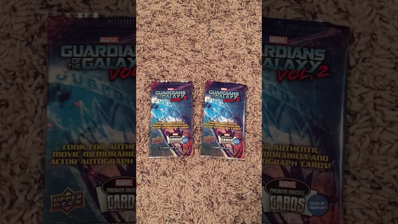 Marvel guardians of the galaxy Upper Deck trading cards - YouTube