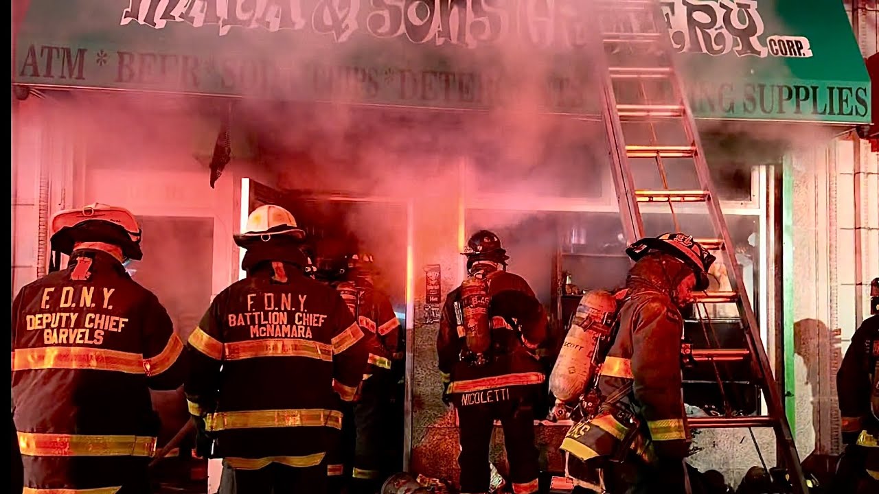 FDNY Queens 10-75 Box 6016 Fire 1st Floor Grocery Store 2 Story ...