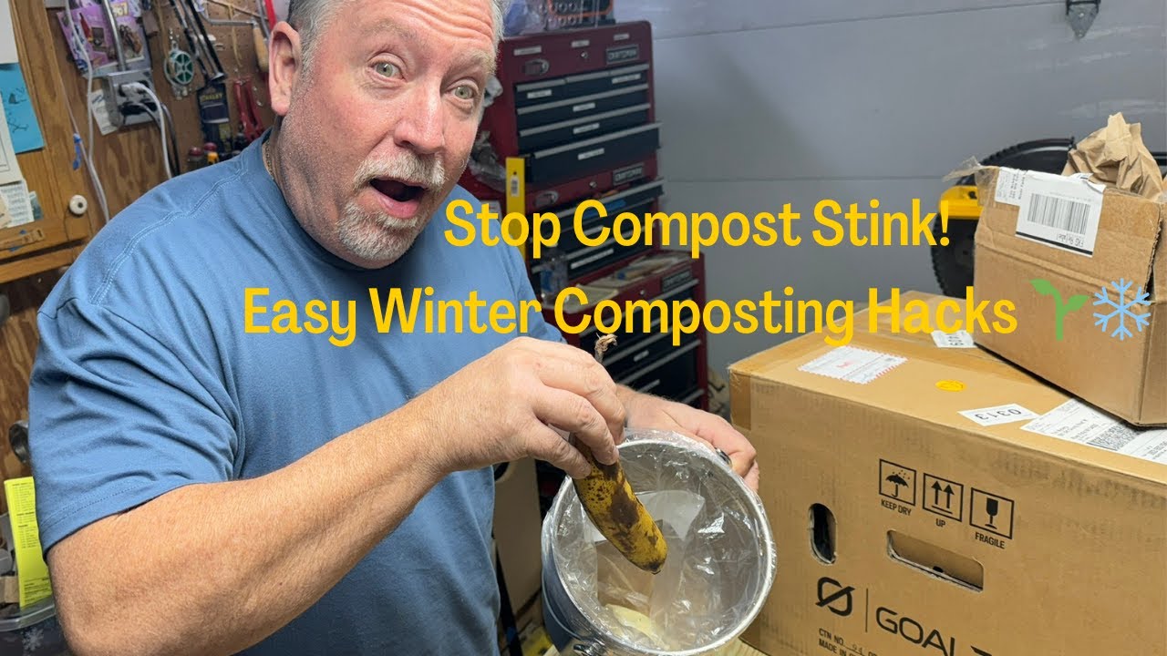 Stop Compost Stink! Easy Winter Composting Hacks 🌱 ️ - YouTube
