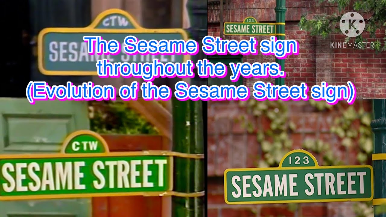 The Sesame Street sign throughout the years. (Evolution of the Sesame ...