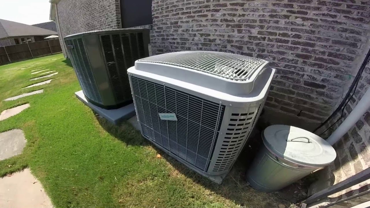 2014 Comfortmaker Soft Sound Central Air Conditioner Running! - YouTube