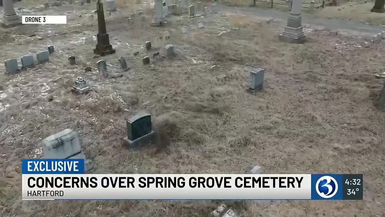 Concerns over Hartford's Spring Grove Cemetery - YouTube