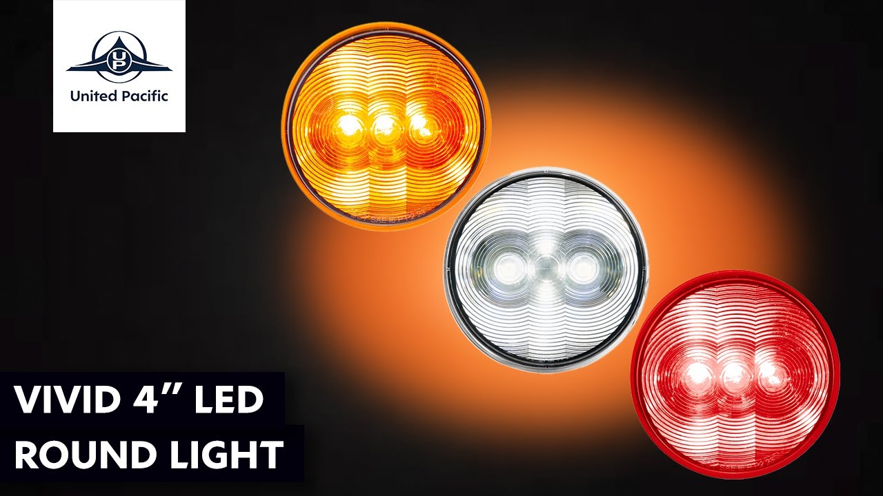 Vivid 4" LED Round Lights | United Pacific - YouTube