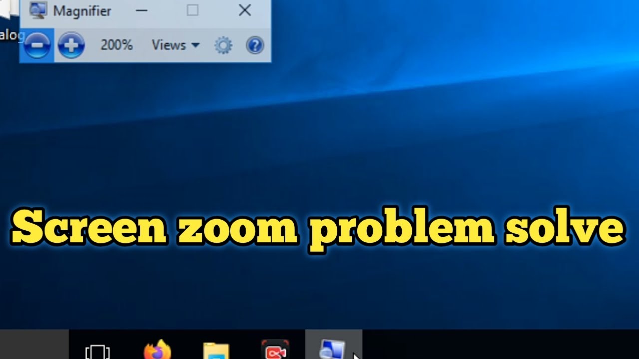 PC screen zoom problem solve video - YouTube