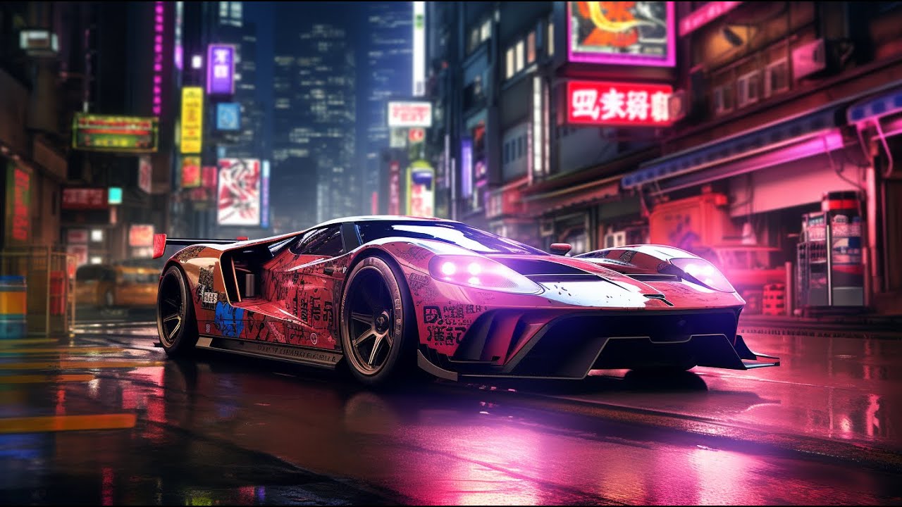 Ford GT in Cyberpunk Style. AI Created - YouTube