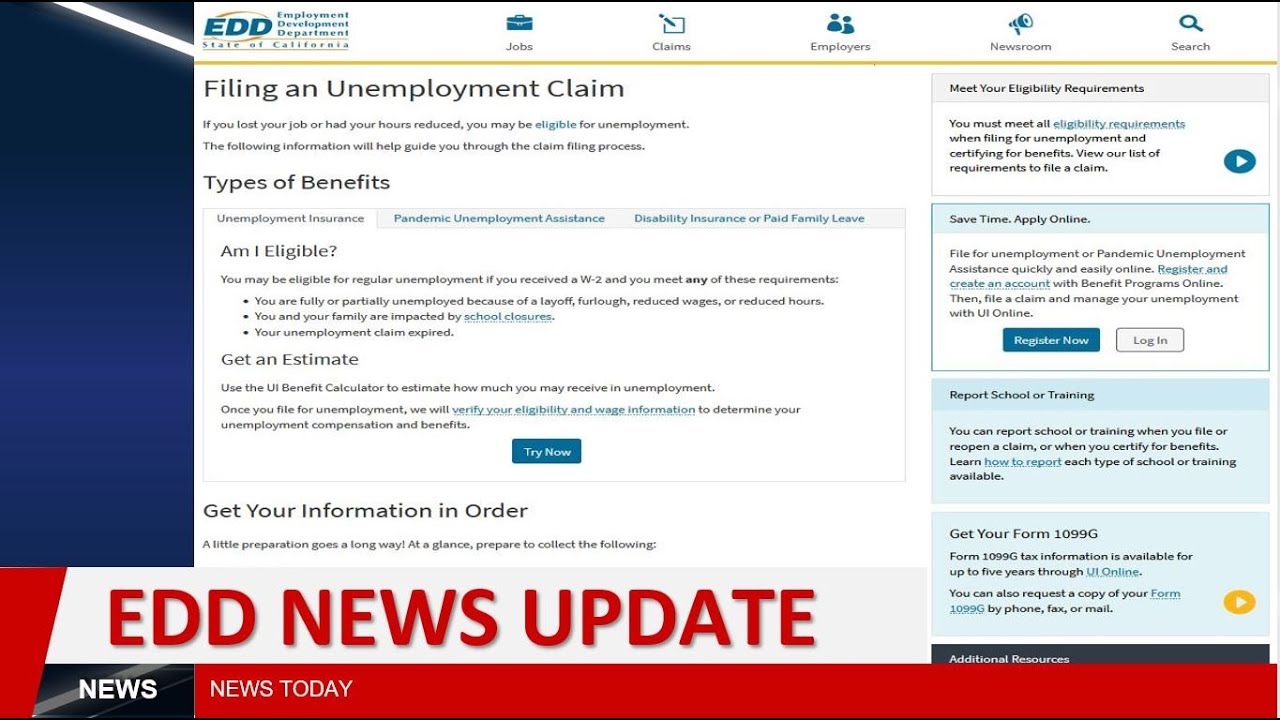 CA EDD ALERT - Pending Payments, New Claims, DNCP, Unemployment Update ...