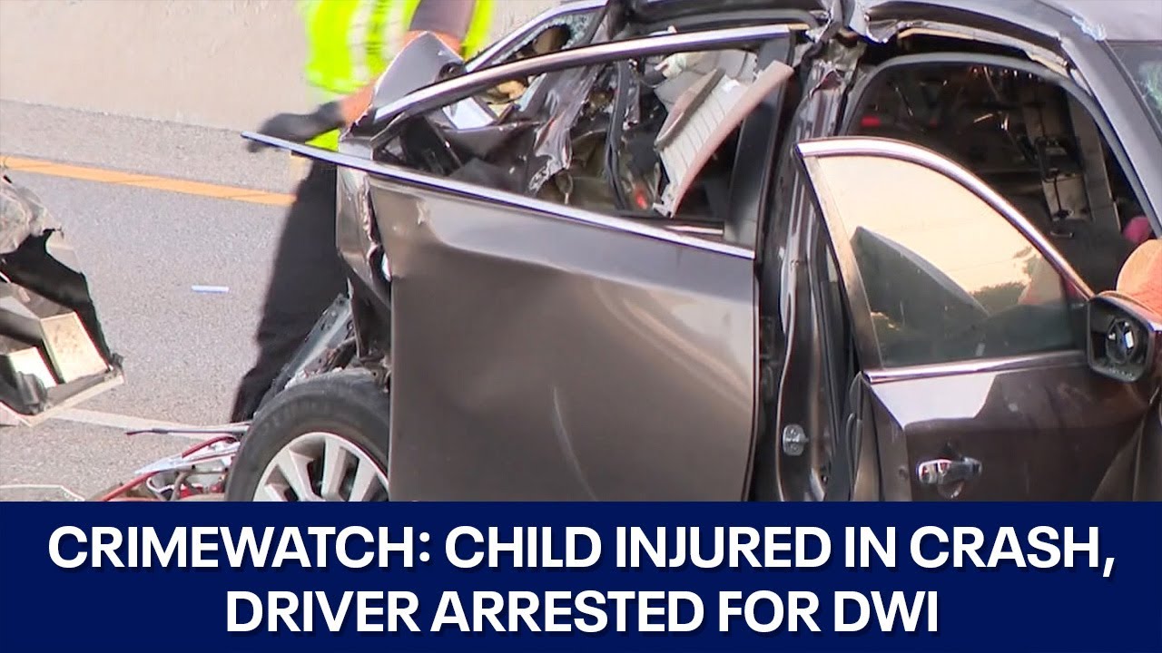 CrimeWatch: Child injured in crash, driver arrested for DWI | FOX 7 ...