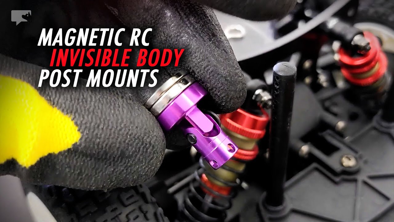 Holeless RC mounting: Magnetic invisible body post mounts (Car Chassis ...