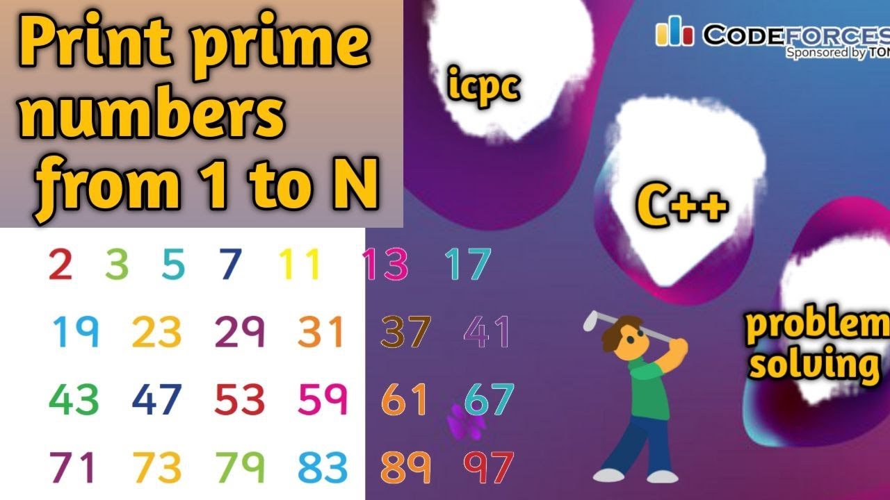B Primes From 1 To N Problemsolving C Codeforces Icpc 8861