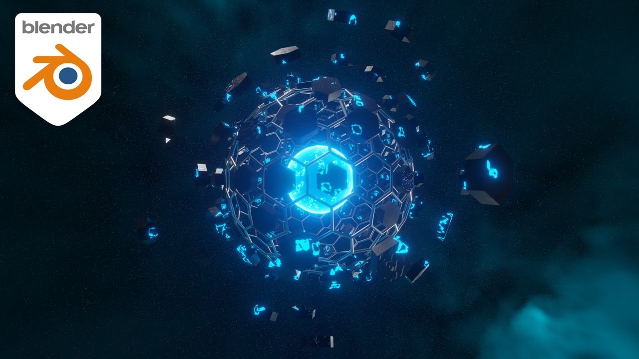 Easy Abstract Sci Fi Animation with Geometry Nodes | Blender 3.5 ...