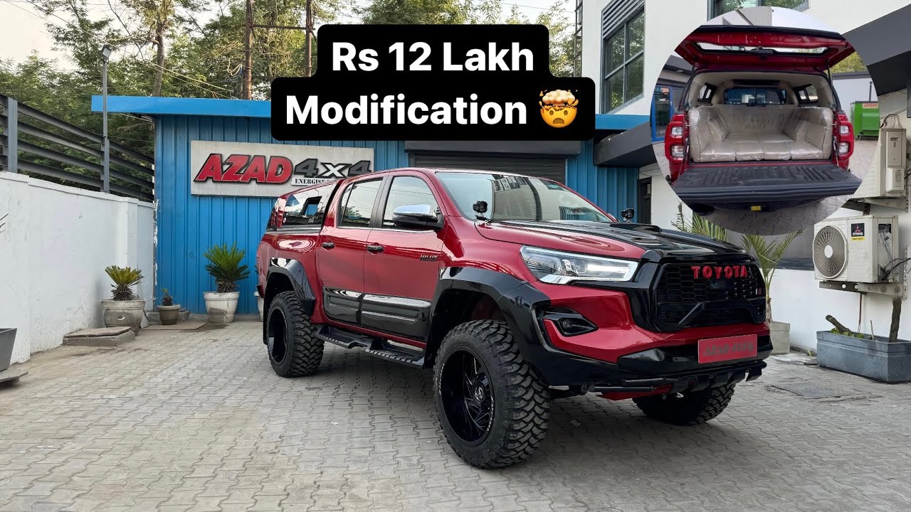 Toyota Hilux Modified With Approved Accessories Room By Azad 4x4 - YouTube