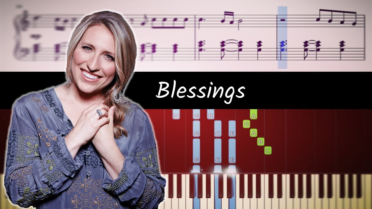 How to play Blessings by Laura Story - ACCURATE Piano Tutorial - YouTube