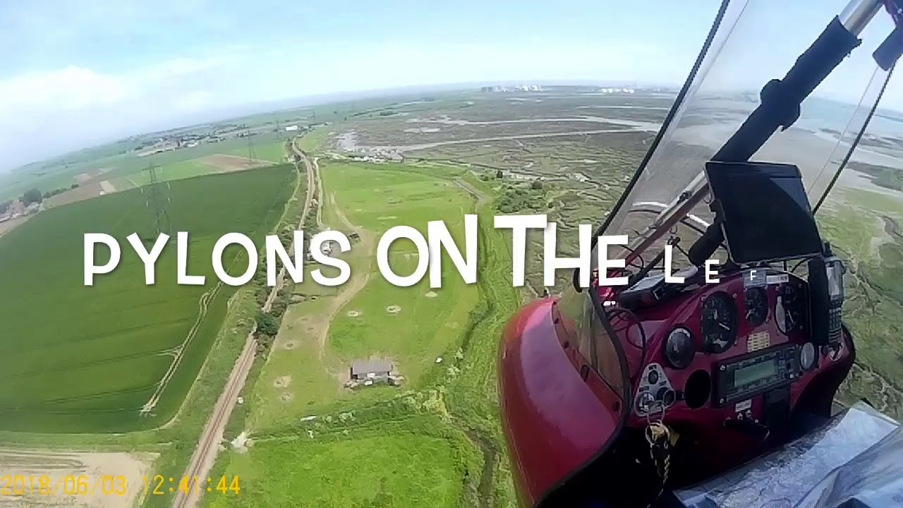 Flexwing Microlight flight to Stoke-Medway - YouTube