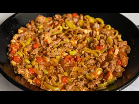 🍖 Etin En Lezzetli Hali: Pratik Sac Tava Tarifi 💯 #sactava #sactava #etyemekleri #yemek #protein 