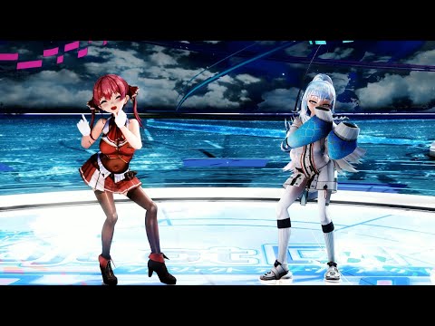 MMD III ホロライブ/宝鐘マリン＆こぼ・かなえる - YouTube