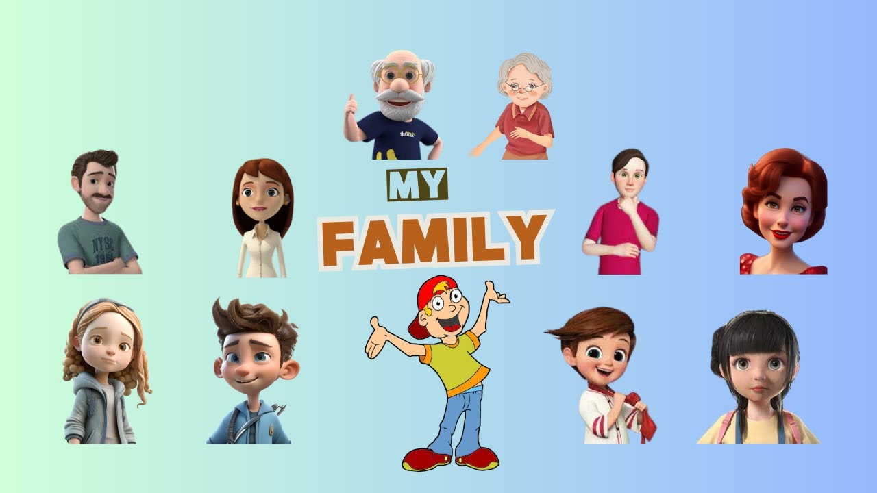 My Family Cartoon Characters