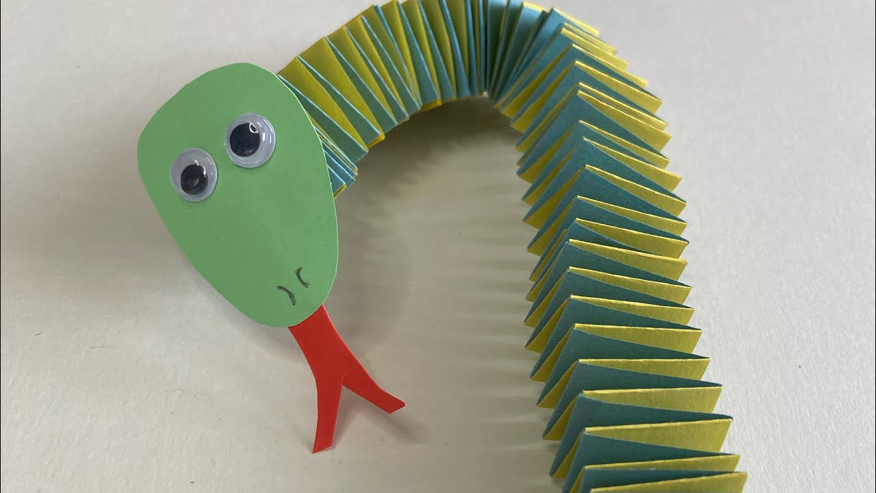 Origami snake #origami #snake #origamisnake - YouTube