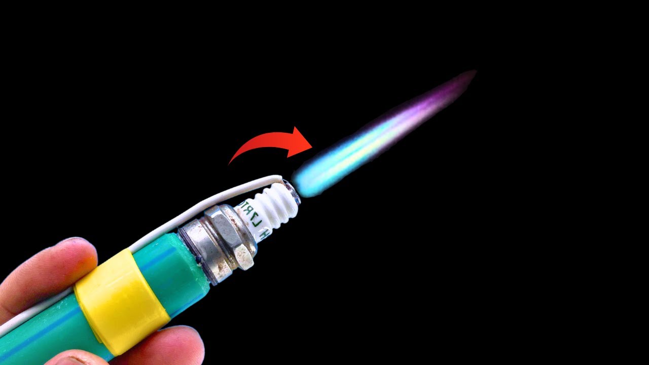 Don't throw away Old SPARK PLUG!Genius Invention with Welding Machine ...