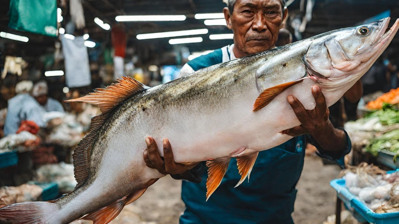 Cutting Large Fish Requires Experience And Precision To Achieve The ...