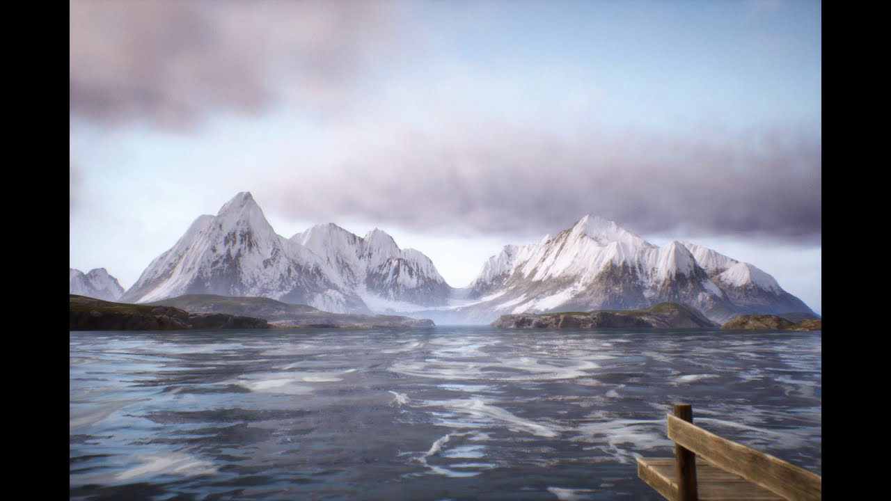 Unreal Engine 4.26 Water and Clouds Test - YouTube