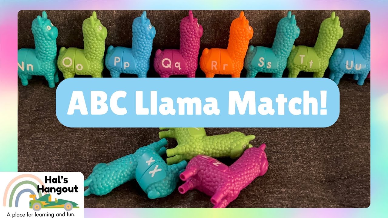 ABC Llama Match! Learn Letters with Toy Llamas! Alphabet Fun! Learn ...