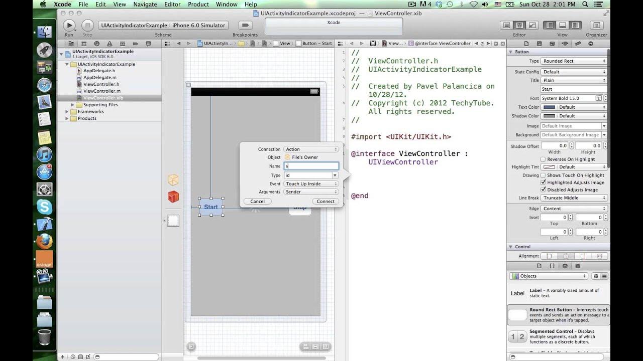 Working with UIActivityIndicatorView class in iOS - YouTube