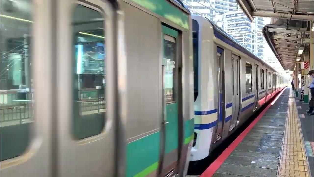 常磐線快速 E231系 マト104+マト139 スカ色 上野行き 松戸到着 - YouTube
