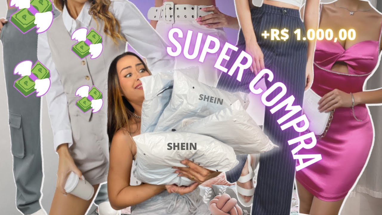 SUPER COMPRA NA SHEIN | Provando roupas da Shein!!! - YouTube