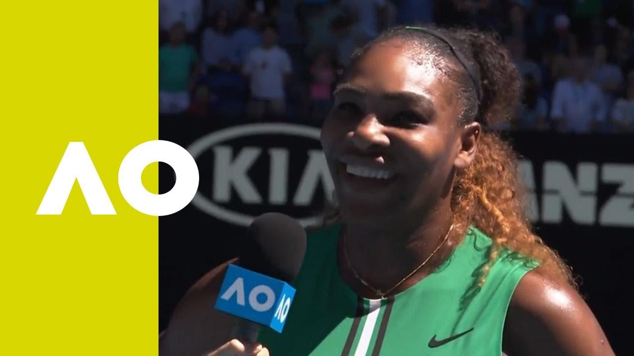 Serena Williams on-court interview (3R) | Australian Open 2019 - YouTube