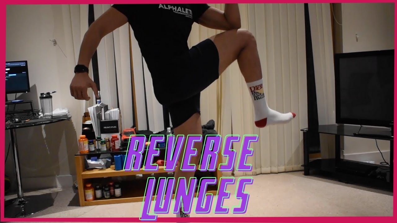 REVERSE LUNGES | RESISTANCE BAND HOME WORKOUT | HOW TO DO REVERSE ...