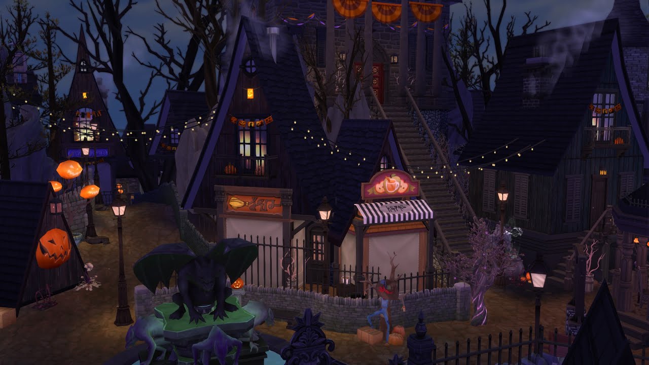 The Sims 4 Gallery Lots ep# 2063 Halloween Town - YouTube