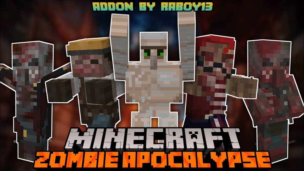 Minecraft Pe Survival Mod - Raboy's Zombie Apocalypse Add-On ...