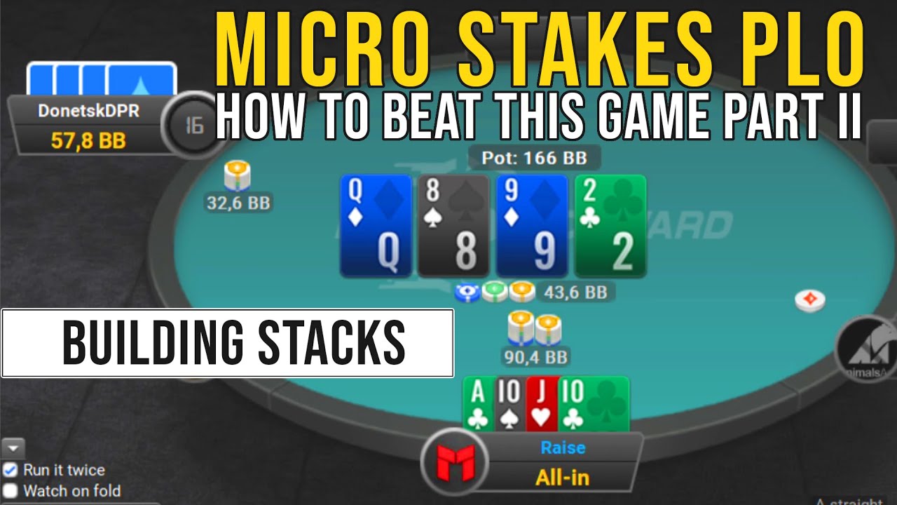Building Stacks & CRUSHING The Game at MICRO STAKES Pot Limit Omaha ...