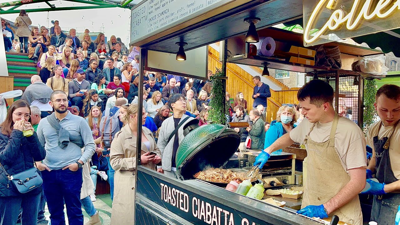 England 🏴󠁧󠁢󠁥󠁮󠁧󠁿 London Borough Market Walk, 4k HDR - YouTube