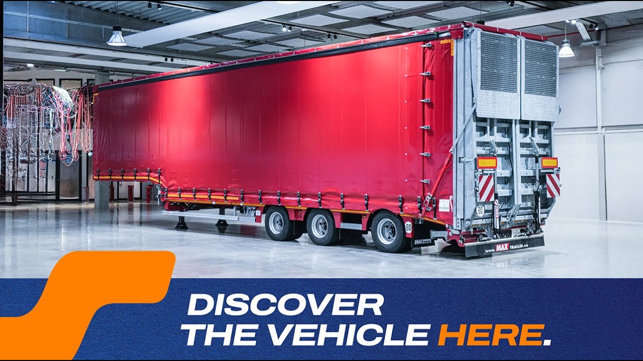MAX Trailer - MAX100 semi trailer w/ 3 axles & curtainsider ...