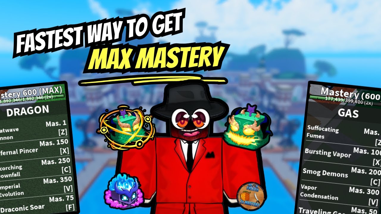 Fastest Way to Max Mastery! | Bloxfruits | Roblox - YouTube