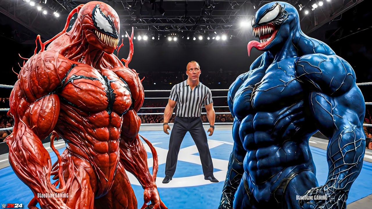 WWE 2K24 - CARNAGE VS VENOM | PS5 Gameplay - YouTube