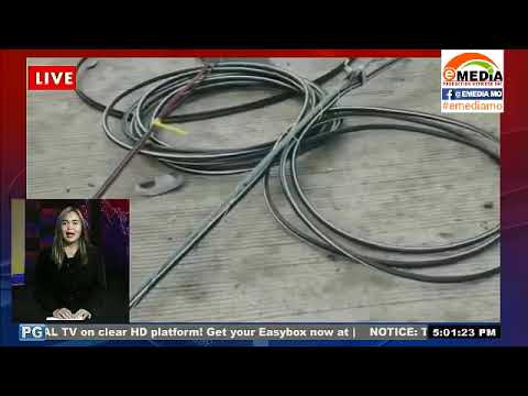 FALLEN ELECTRICAL POST BARRED ROAD GOING TO UPPER DULIAN PASONANCA ...