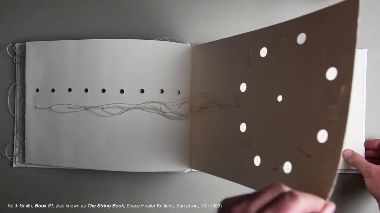 Keith Smith: 'Book 91 (String Book)' (1983) - YouTube