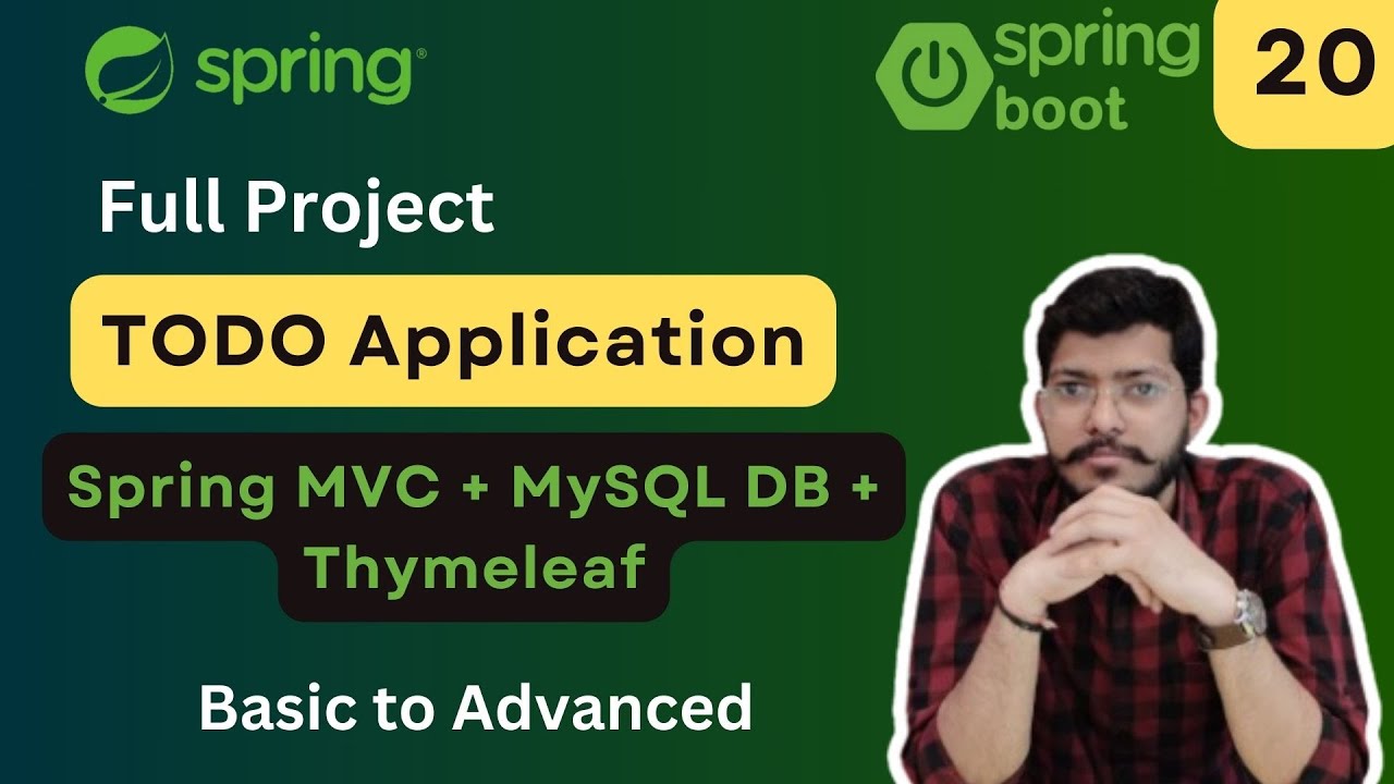 Todo Application Full Project Spring Mvc Mysql Db Thymeleaf Lec 2571