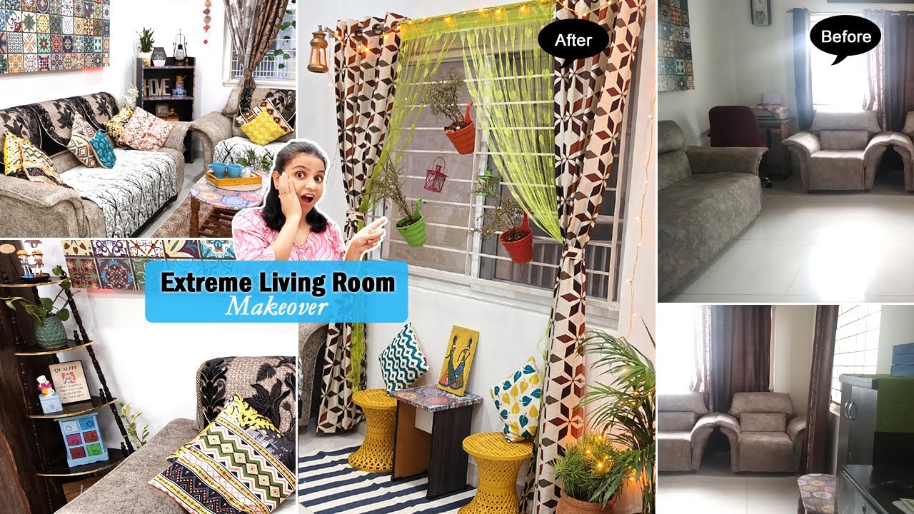 Living Room Tour | *Extreme* Living Room Makeover🍀 | Living Room ...