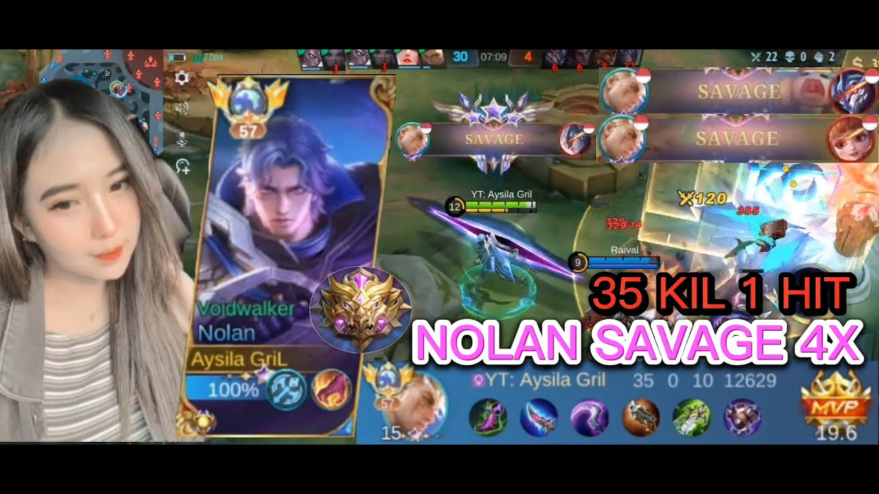 NOLAN SAVAGE 4X 35 KILL.!!! BUILD TOP GLOBAL NOLAN ONE HITS MOBILE ...