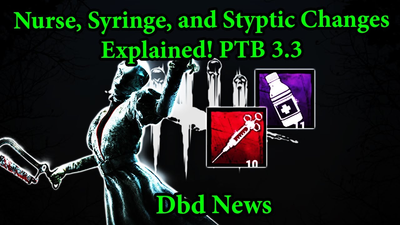 Nurse, Syringe, and Styptic Changes Explained! PTB 3.3 | Dbd News - YouTube