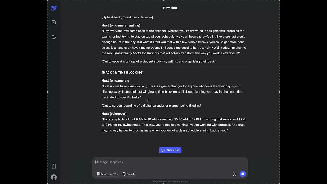 How to Write YouTube Scripts Using DeepSeek: AI-Powered Scriptwriting Guide - YouTube
