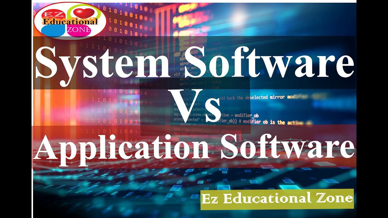 Types of Software | system software and application software in urdu ...