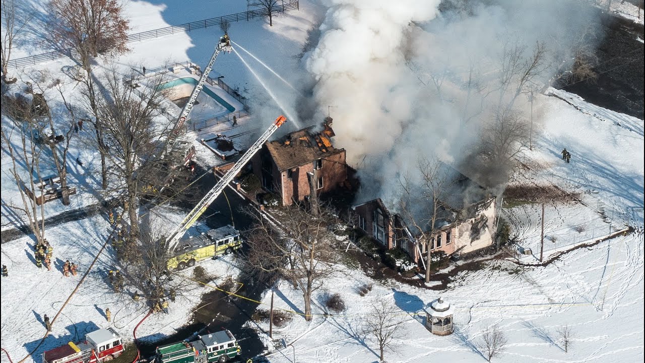 Fourth Alarm Mansion Fire, 800 Pond Bank Road, Straban Township ...