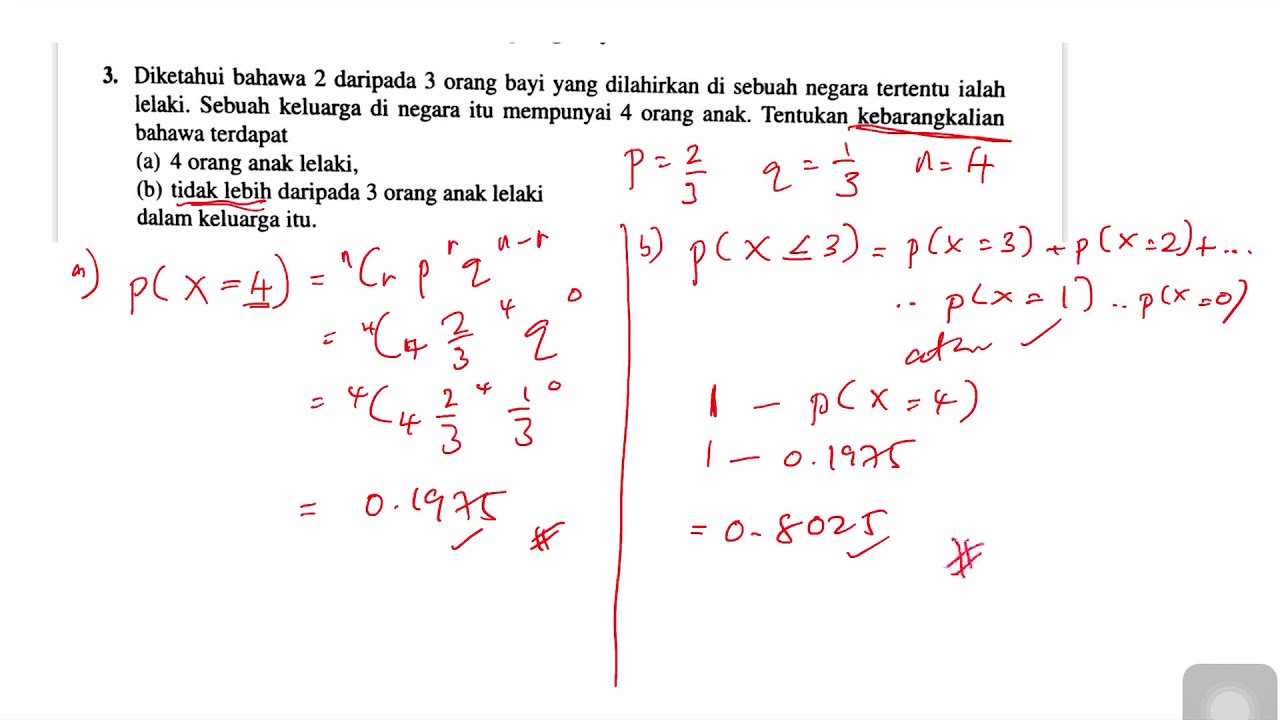 Taburan Binomial dan Normal - YouTube